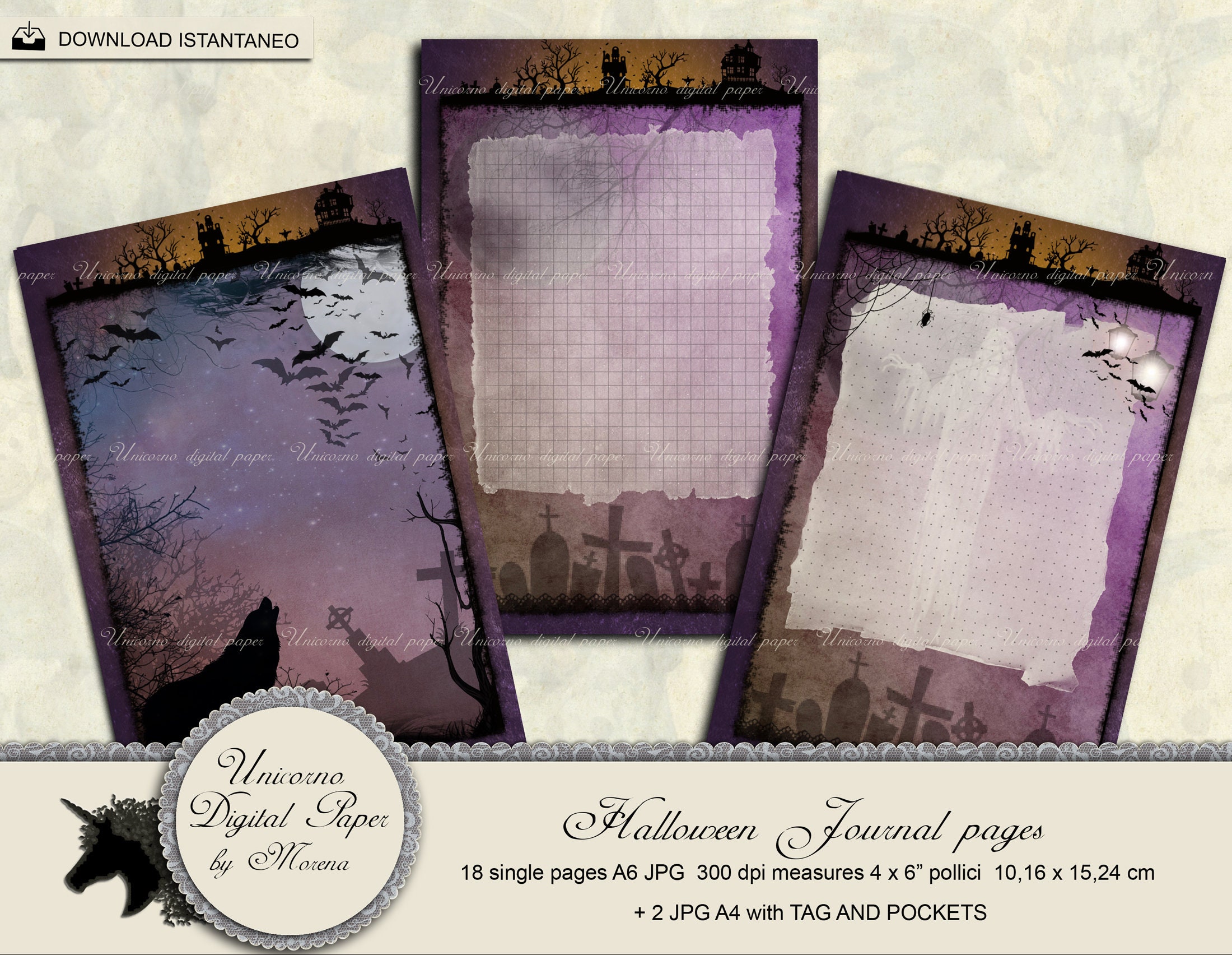 Journal Kit Creepy Journal Scrapbooking Journal Pack | Etsy