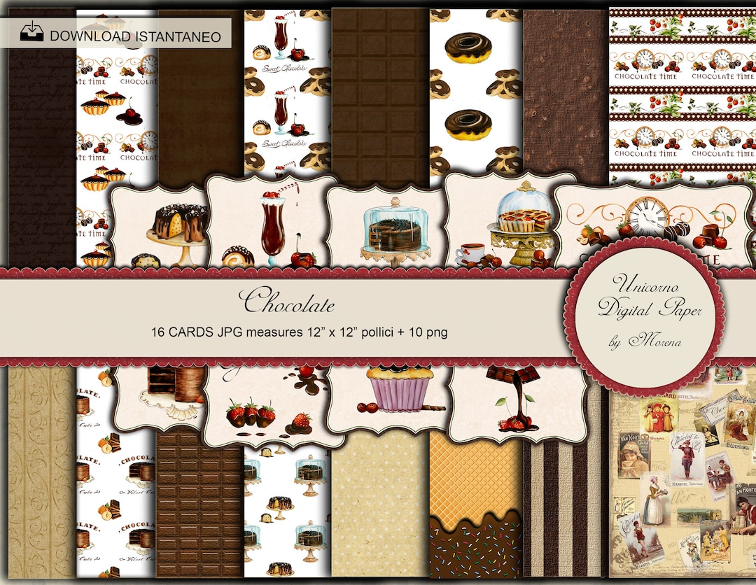 Chocolate Digital Paper Background, Seamless Pattern, Cake Paper - Etsy