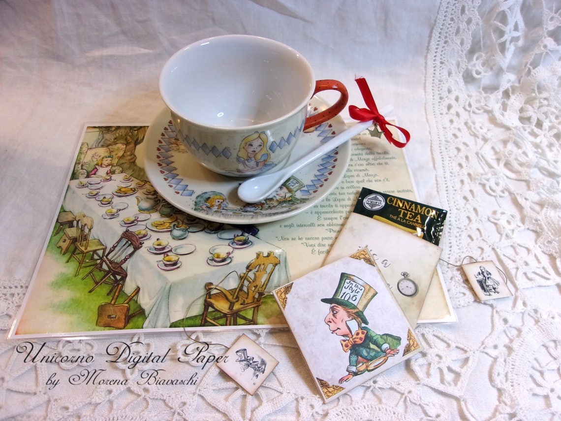 ALICE in Wonderland TEA BAGS, Individual Tea Bags, Tea Bag Paper, Tea ...