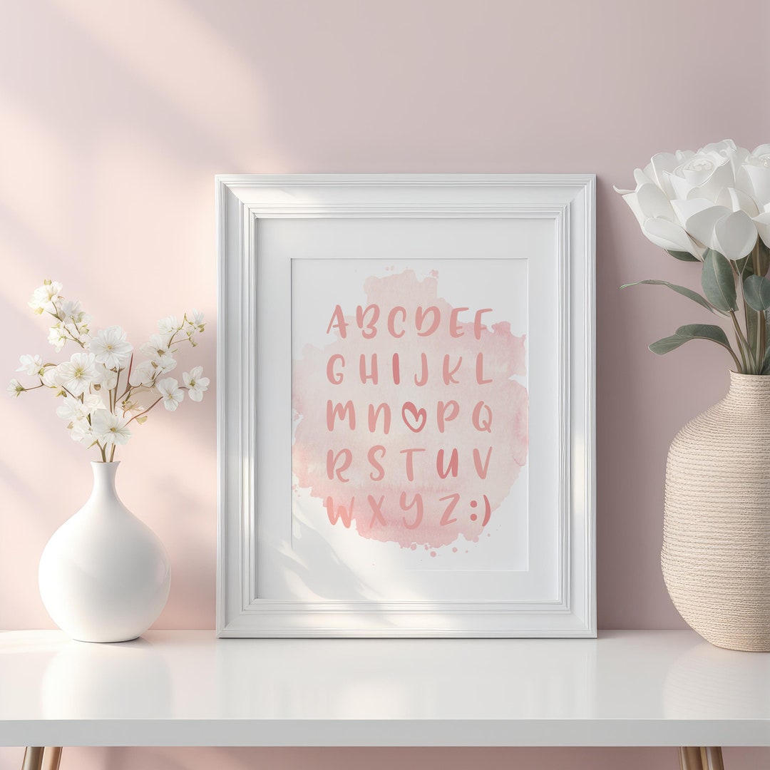 Alphabet I Love You Abcs Digital Download, Printable Wall Art ...