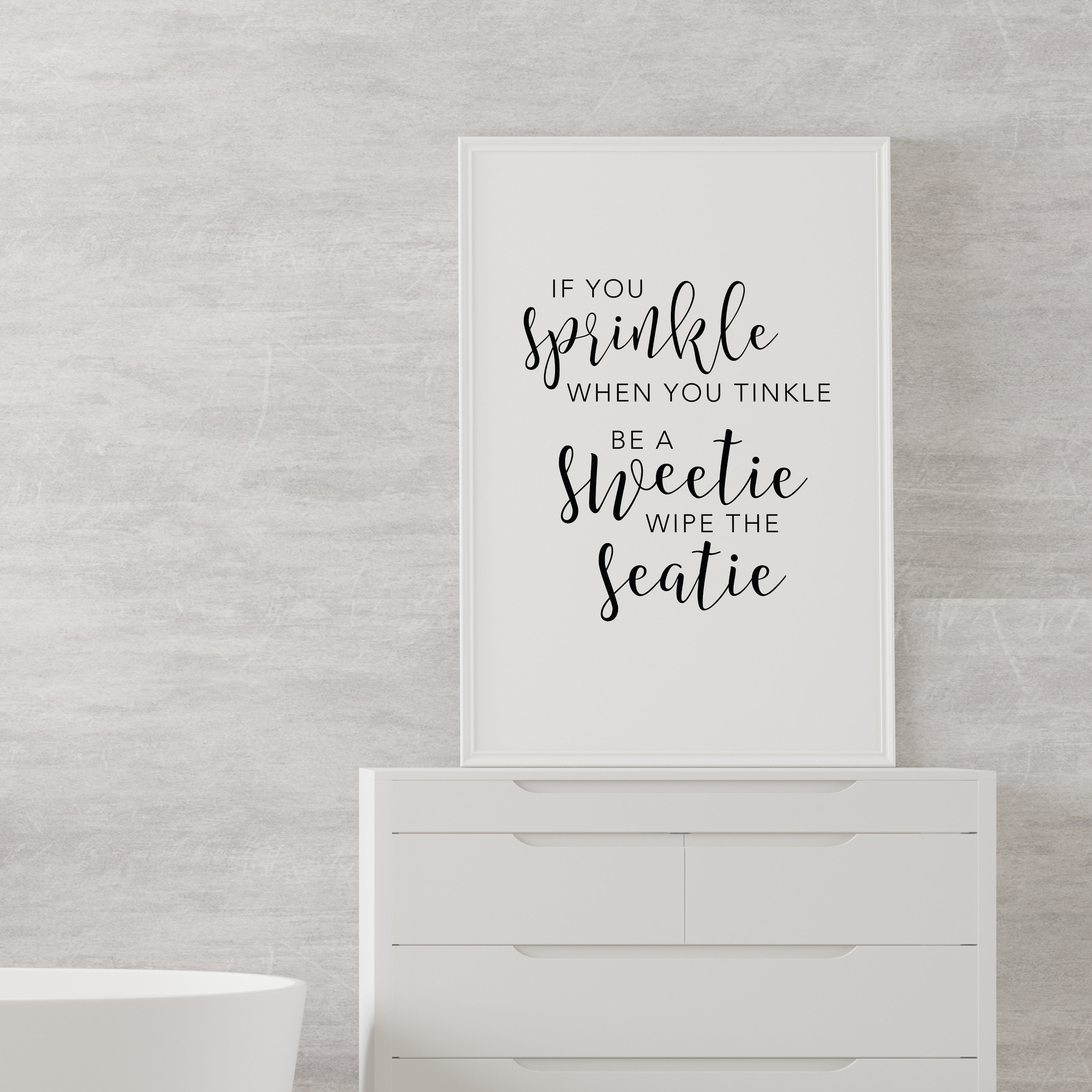 If You Sprinkle When You Tinkle Print - Digital Download - Funny ...