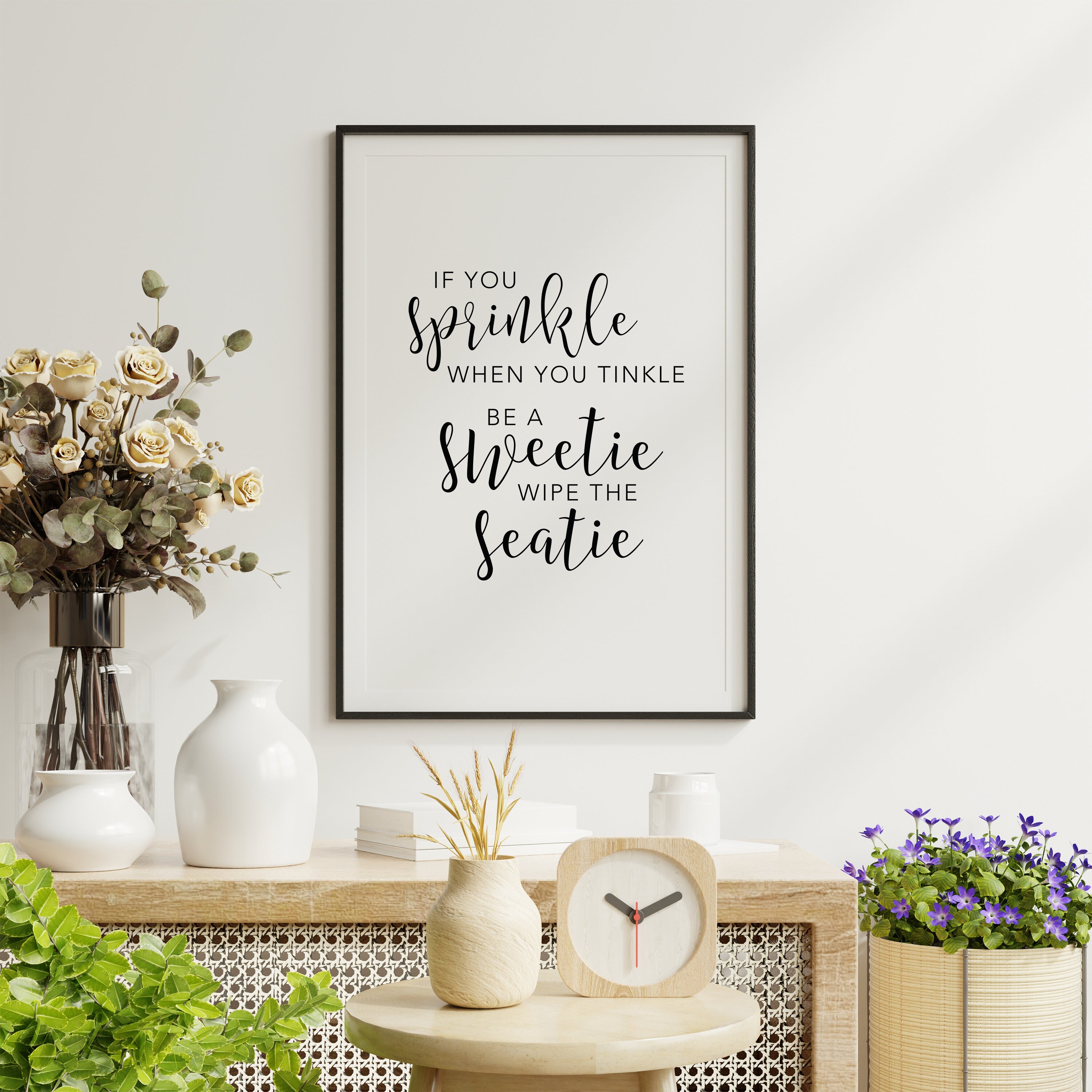 If You Sprinkle When You Tinkle Print - Digital Download - Funny ...