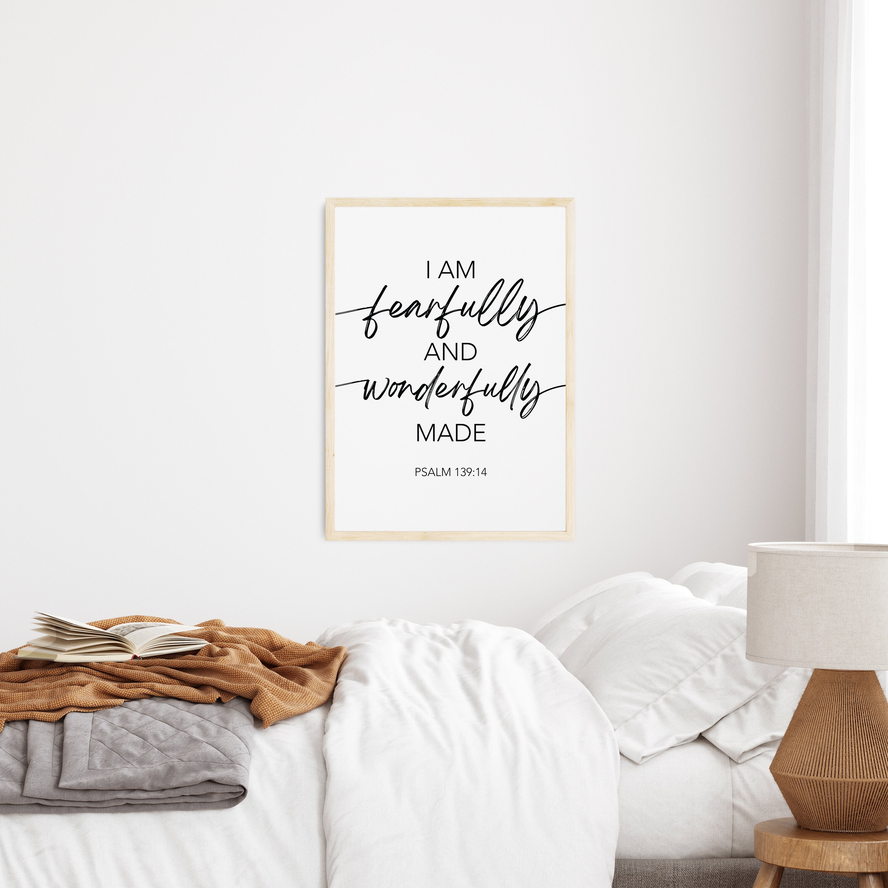 I Am Fearfully and Wonderfully Made, Wall Art, Psalm 139:14 Digital ...