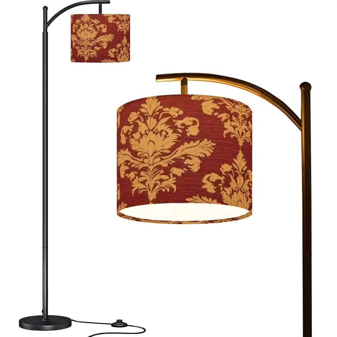 Solveil Arc Serenade Modern Arc Floor Lamp With Remote + Dimmable LED 8 ...