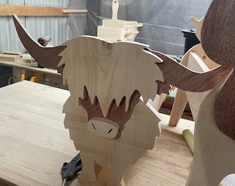 Cow Planter Kit, Paint Your Own Planter Kit,wood Planter - Etsy
