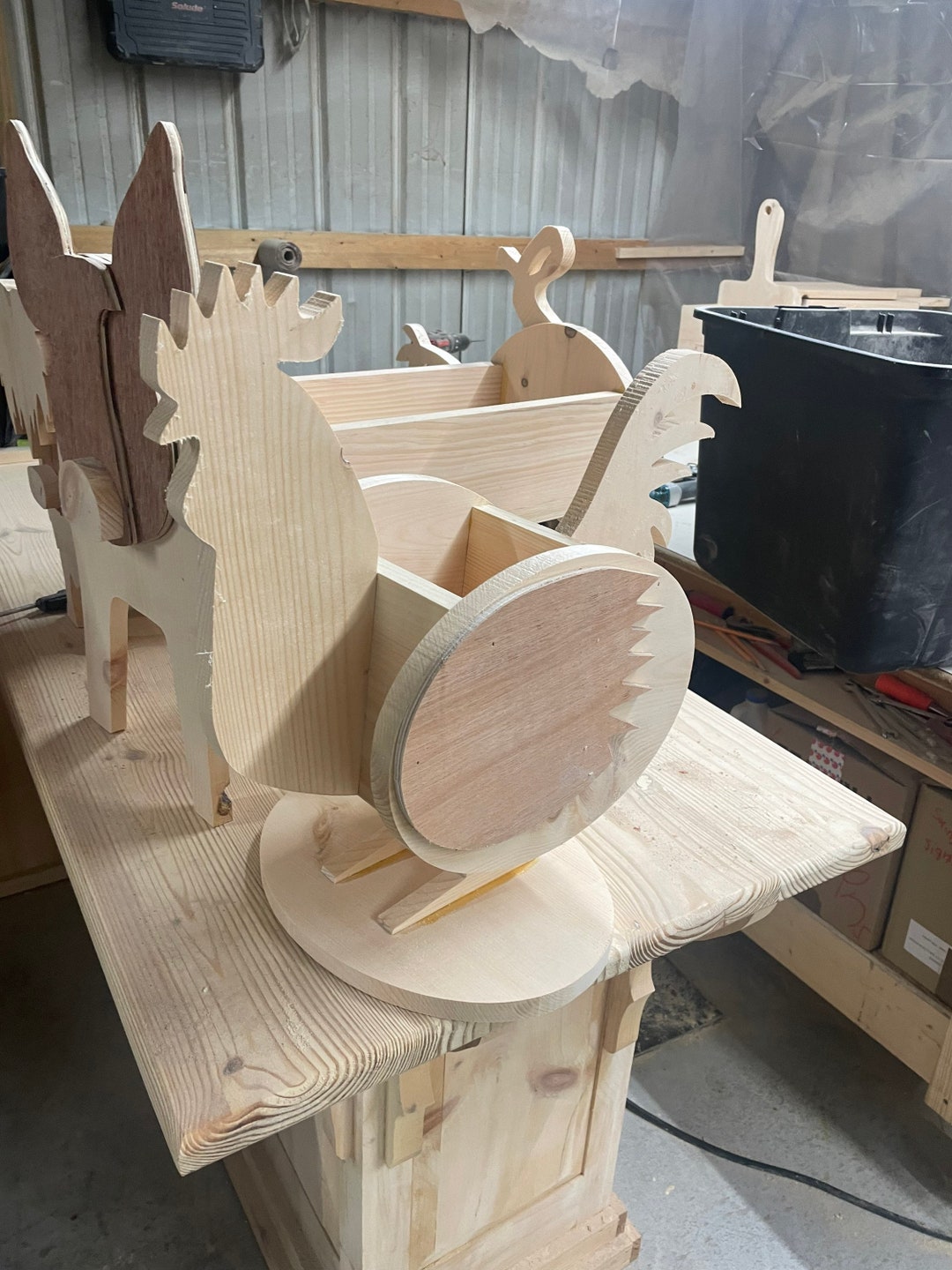 Chicken Planter Kit, Paint Your Own Planter Kit,wood Planter - Etsy