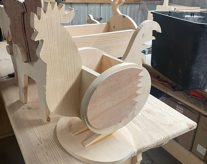 Chicken Planter Kit, Paint Your Own Planter Kit,wood Planter - Etsy