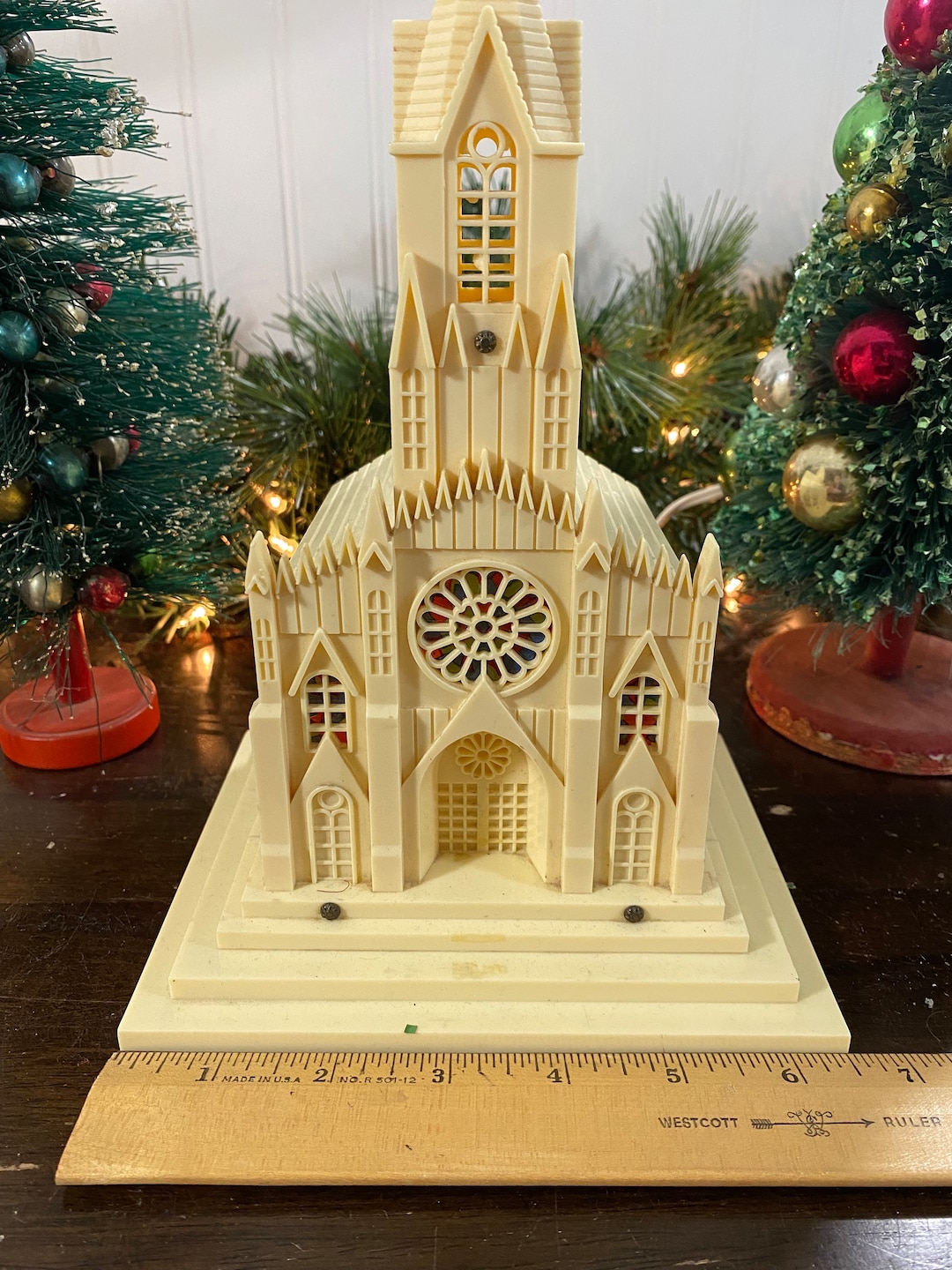 Raylite Illuminated Church silent Night Music Box - Etsy