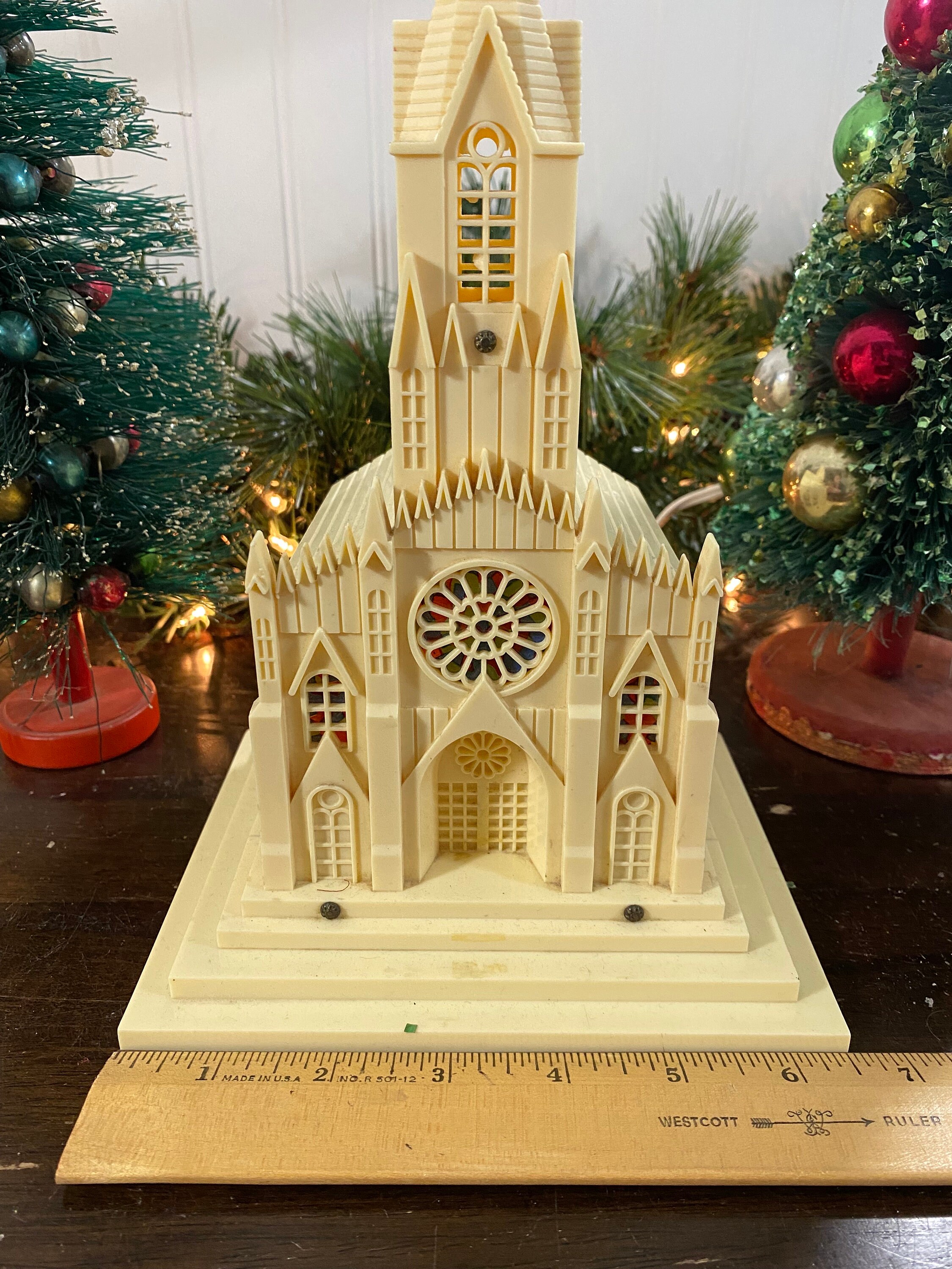 Raylite Illuminated Church silent Night Music Box - Etsy