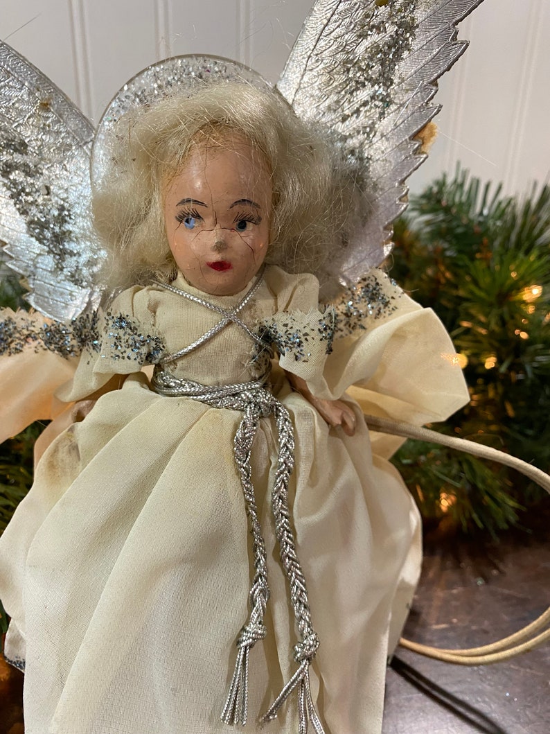 Vintage NOMA Illuminated Tree Top Halo ANGEL - Etsy Vintage NOMA Illuminated Tree Top Halo ANGEL - Etsy