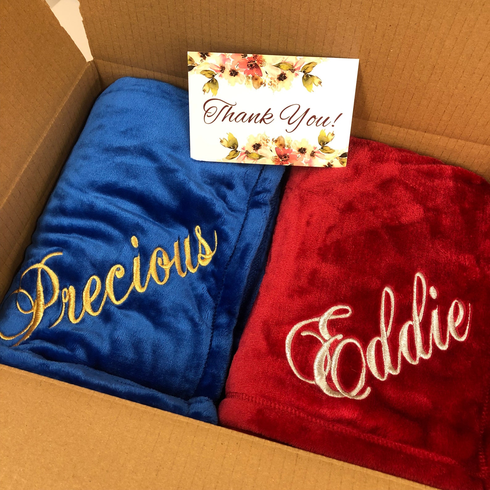 Personalized Custom Soft Blanket With SCRIPT Name 8 Colors - Etsy