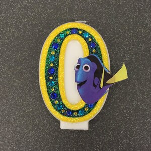 Handcrafted "finding Nemo/dory" or ANY Themed Birthday Candles ...