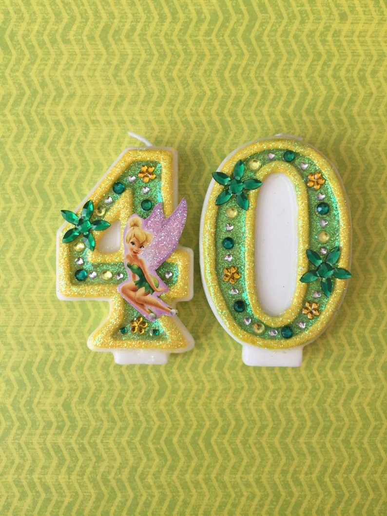 Handcrafted "tinker Bell" or ANY Themed Birthday Candles- Decorated to ...
