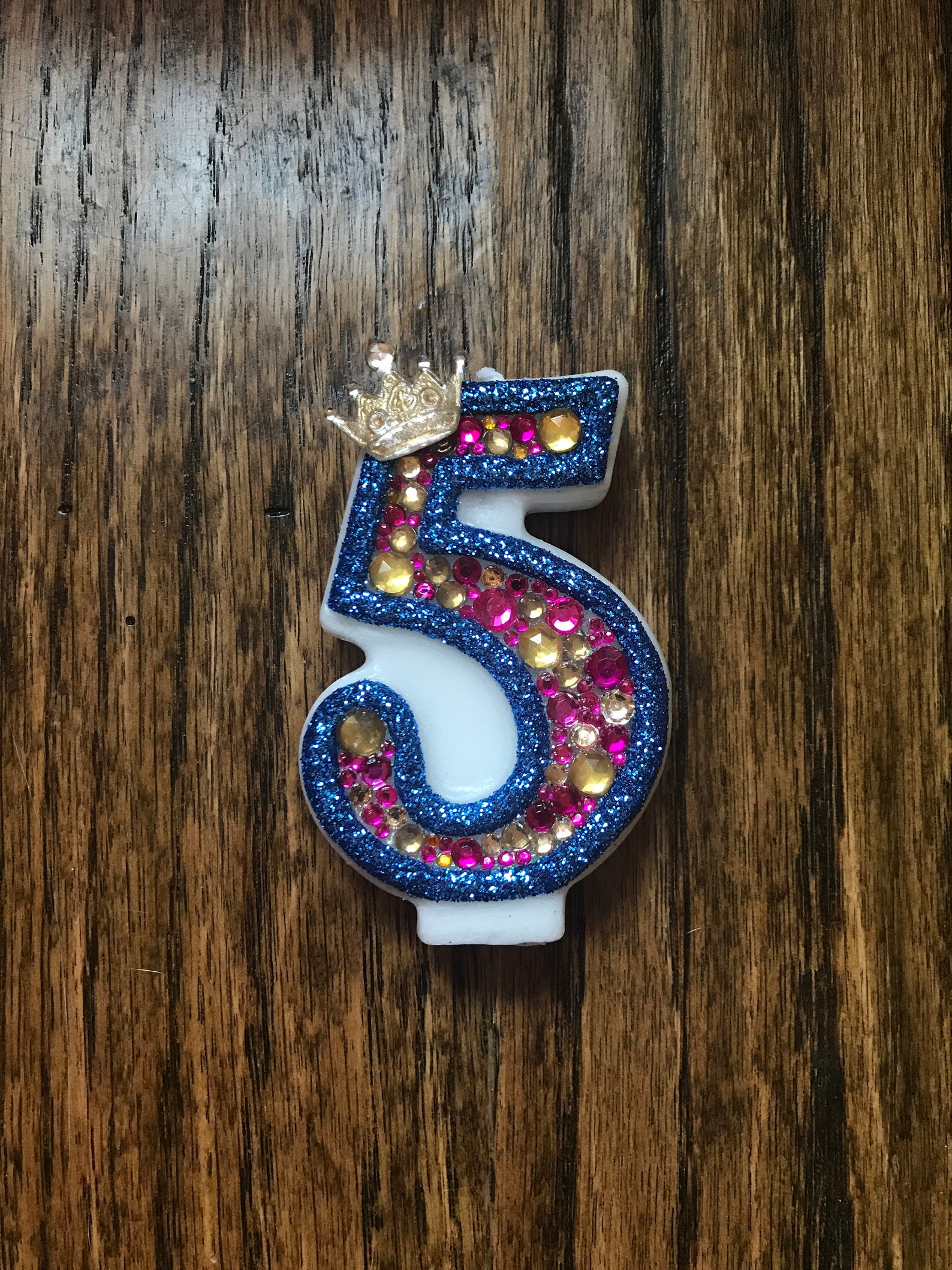 Handcrafted GEMSTONE Birthday/anniversary Candles- Decorated to Your ...