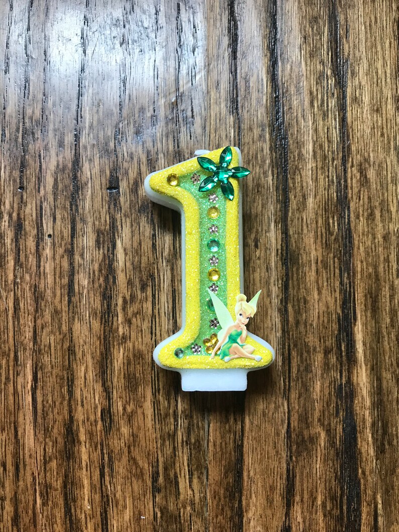 Handcrafted "tinker Bell" or ANY Themed Birthday Candles- Decorated to ...