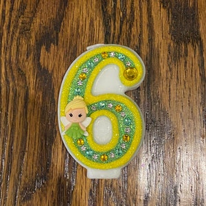 Handcrafted "tinker Bell" or ANY Themed Birthday Candles- Decorated to ...