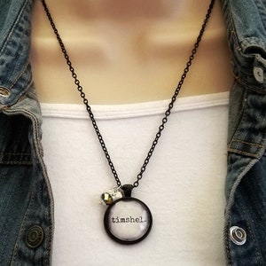 John Steinbeck Literary Quote, Timshel, Glass Pendant Necklace ...