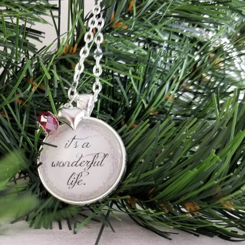 It's A Wonderful Life Movie Gift Necklace Classic | Etsy