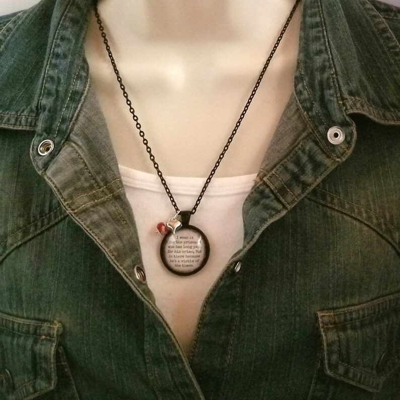Man in Black Quote Necklace | Prison Reform | Criminal Justice Reform ...