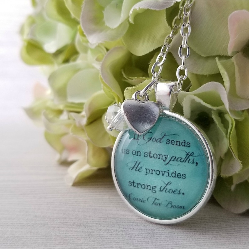 Corrie Ten Boom Quote Necklace Personalized Gift Encouraging - Etsy
