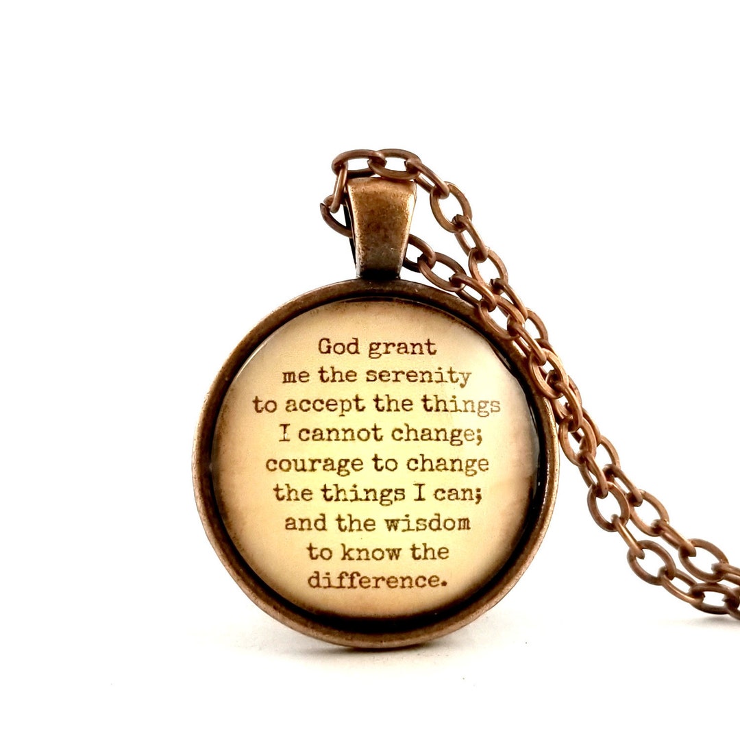 AA Serenity Prayer Gift,god Grant Me the Serenity, Alcoholics Anonymous ...