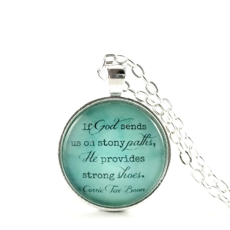 Corrie Ten Boom Quote Necklace Personalized Gift Encouraging - Etsy