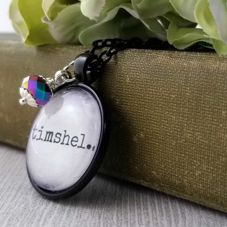 John Steinbeck Literary Quote Timshel Glass Pendant - Etsy