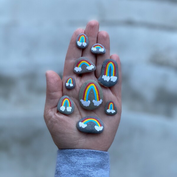 Hand Painted Pebble - Etsy