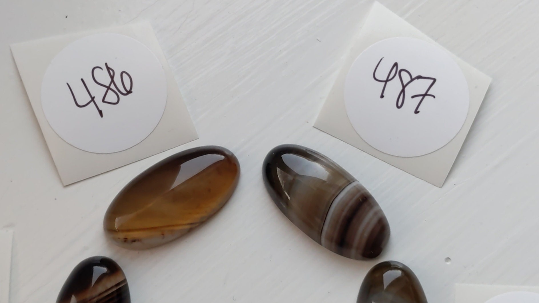 Brown Root Beer Striped Agate Oval Cabochon Oval Agate | Etsy