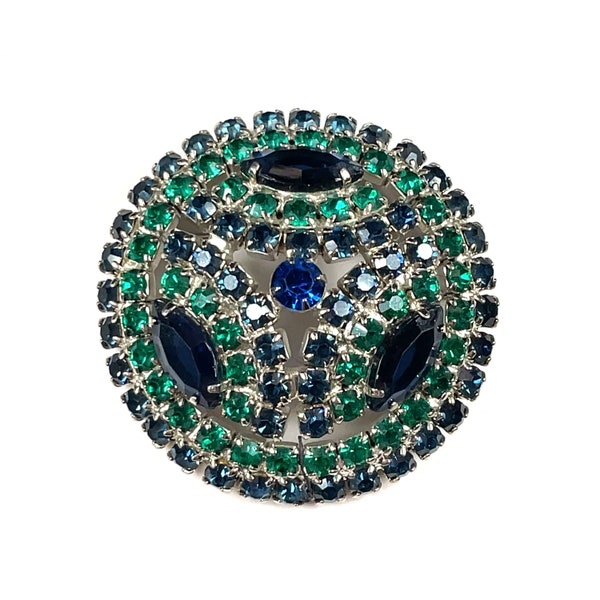 Vtg Rhinestone Pin - Etsy