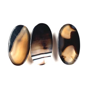Brown Root Beer Striped Agate Oval Cabochon, Oval Banded Agate Cab ...