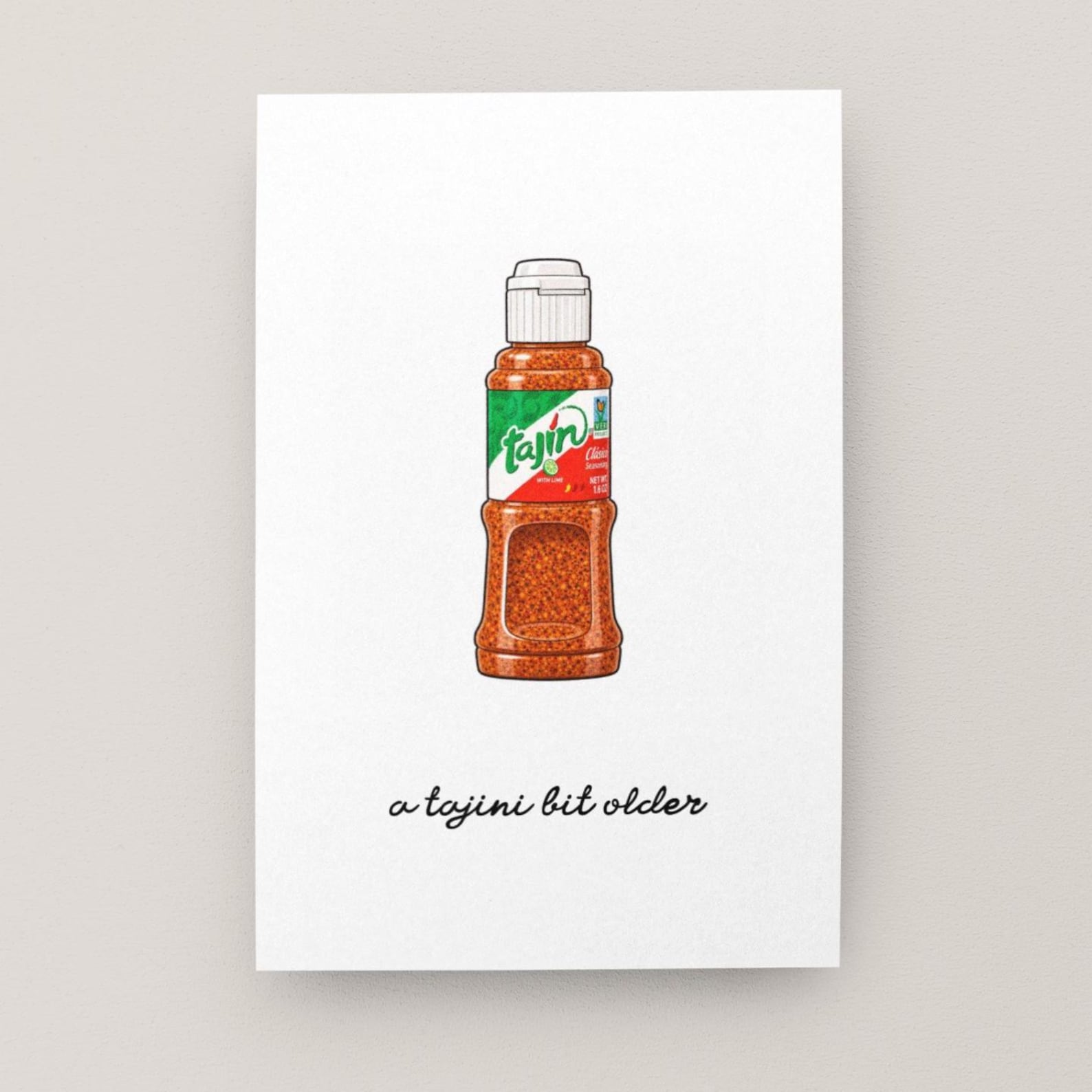 Tajin Birthday Card | Tajini Bit Older Greeting Card (digital Download ...
