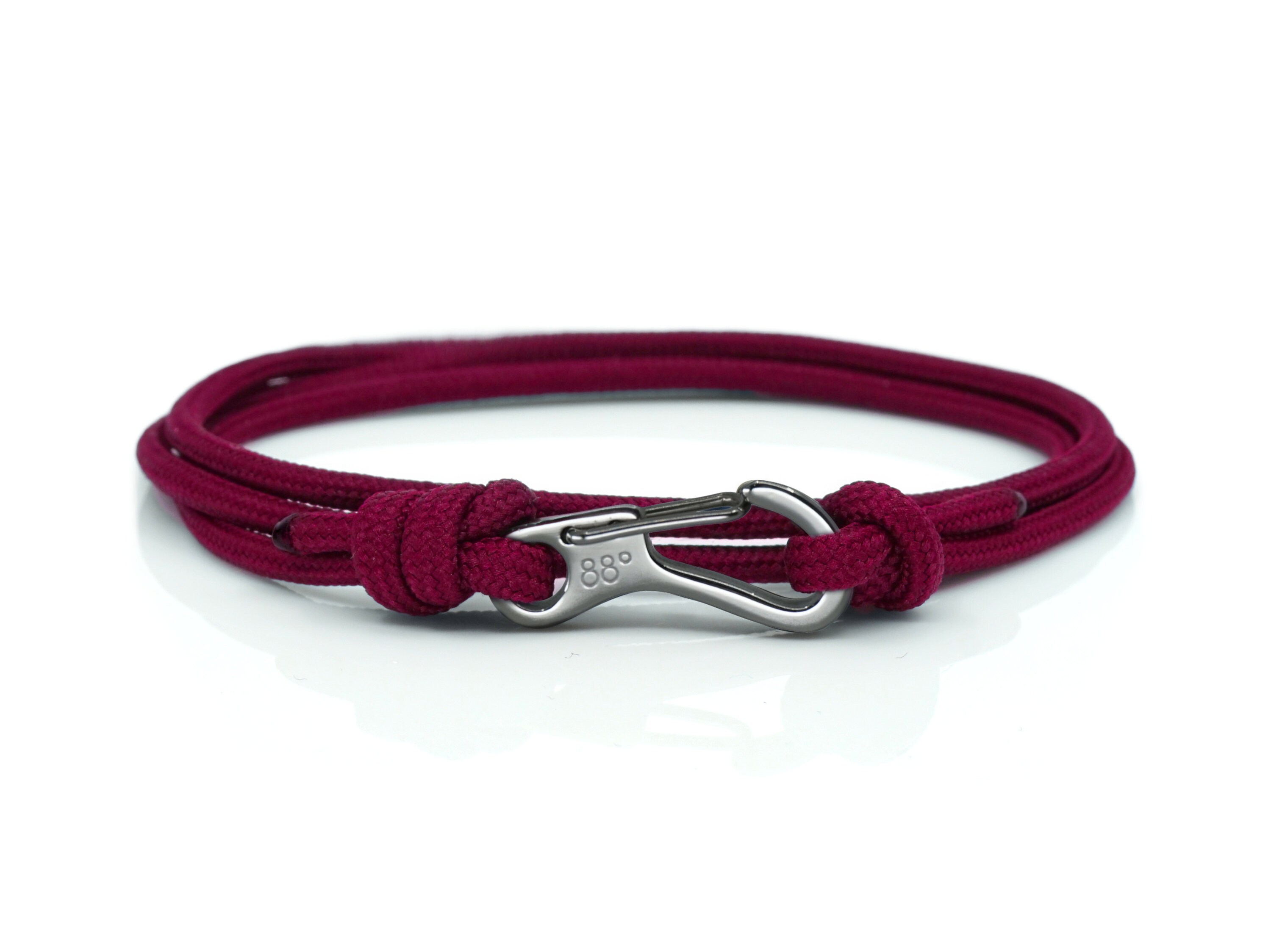 Maroon Red & Silver Climbing Bracelet Carabiner Bracelet Mens | Etsy
