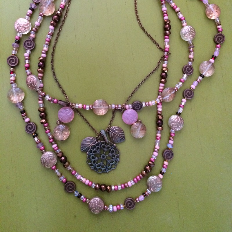 Multi Strand Necklace - Etsy