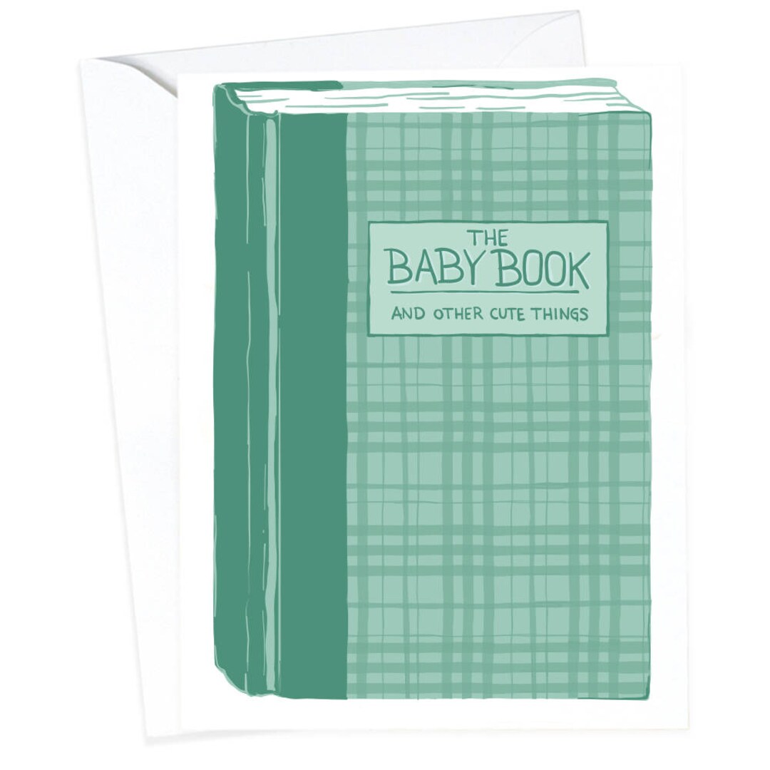 Baby Book Card, Baby Card, Baby Shower, New Mom, Expecting - Etsy
