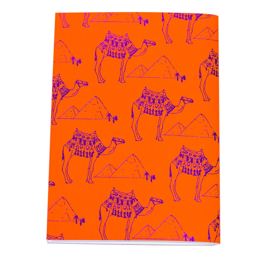 Camel Limited Edition Notebook/sewn Notebook/orange Camel Notebook ...