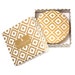 Golden Pattern Coaster Set/gold Foil Coasters/coasters/boxed Coaster ...