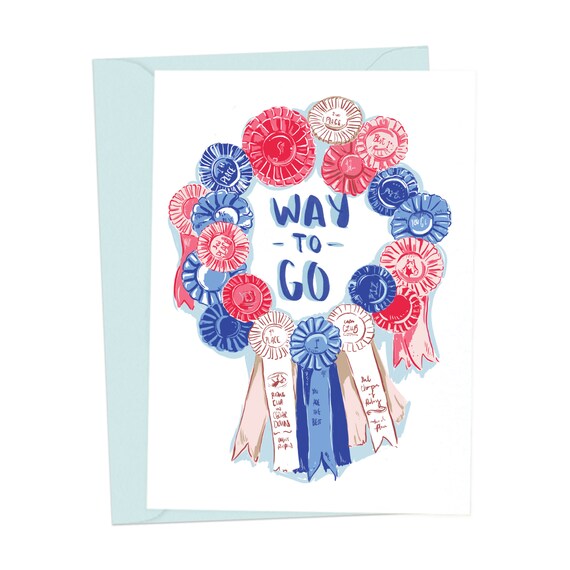 Ribbons Congrats Way To Go Congrats Awards 1st Place | Etsy