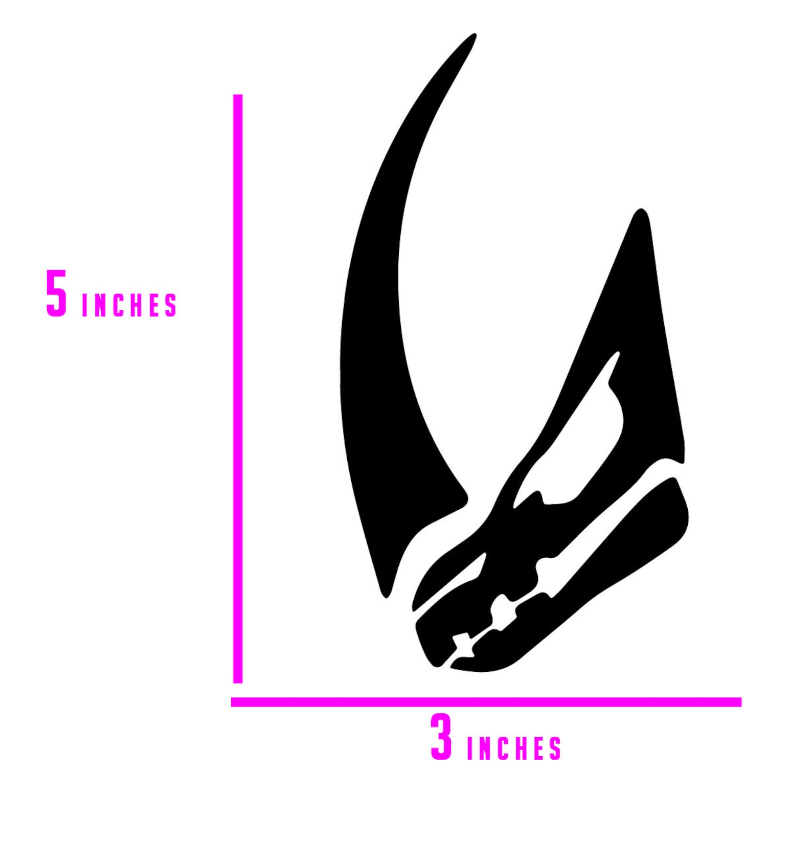 Mud Horn Mudhorn Signet Vinyl Decal Bumper Sticker in BLACK Stocking ...