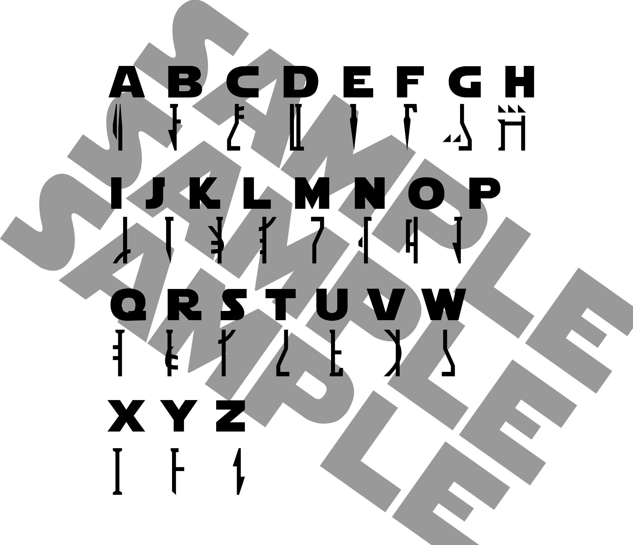 Custom Mando Script Industrial Exterior Professional Grade - Etsy