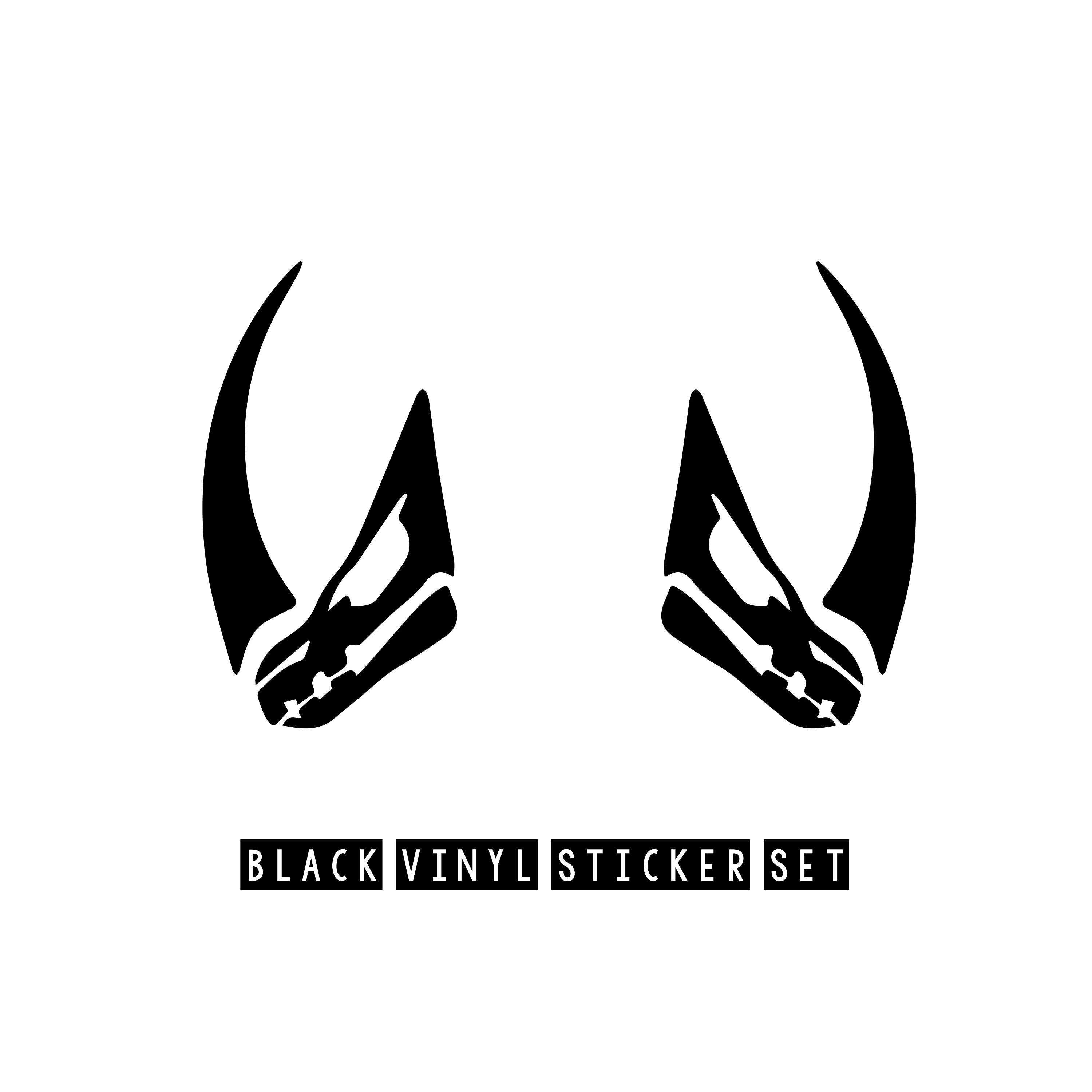 Mudhorn Signet Vinyl Decal Set of 2, Black Bumper Stickers - Etsy