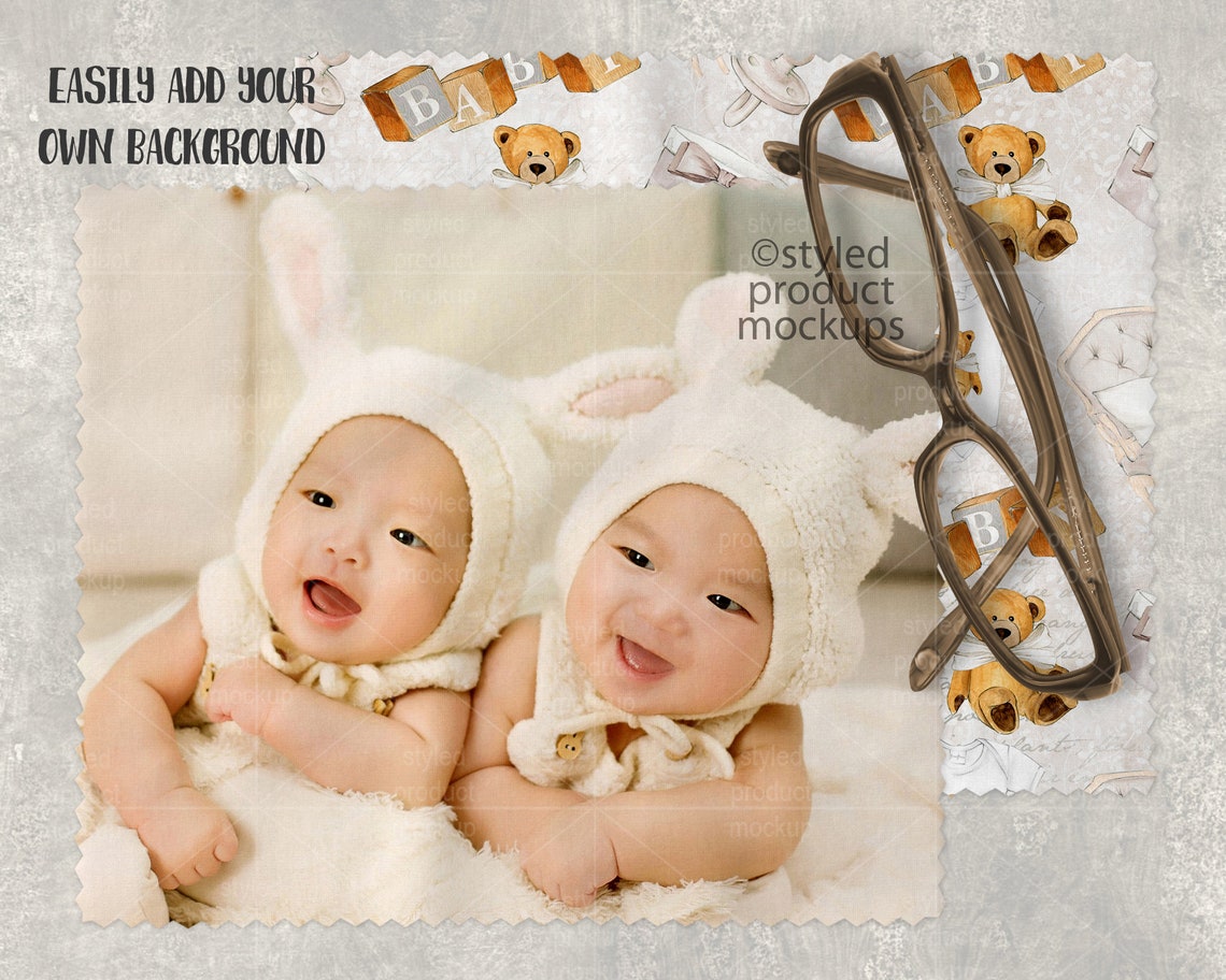 Dye Sublimation Eyeglass Cleaner Mockup Add Your Own Image - Etsy
