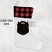 Dye Sublimation Christmas Stocking With Linen Bottom and Buffalo Plaid ...