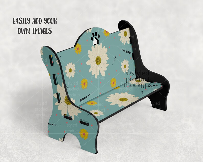 Dye Sublimation MDF Memorial Mini Bench Mockup Add Your Own - Etsy