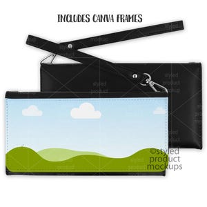 Dye Sublimation Wallet With Hand Strap Mockup | Add Your Own Image and ...