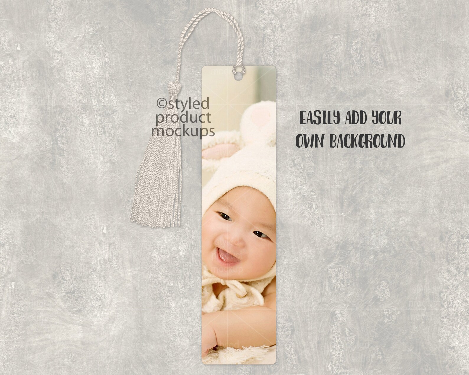 Bookmark With Tassel 1x4 Inch Mockup Add Your Own Image and - Etsy