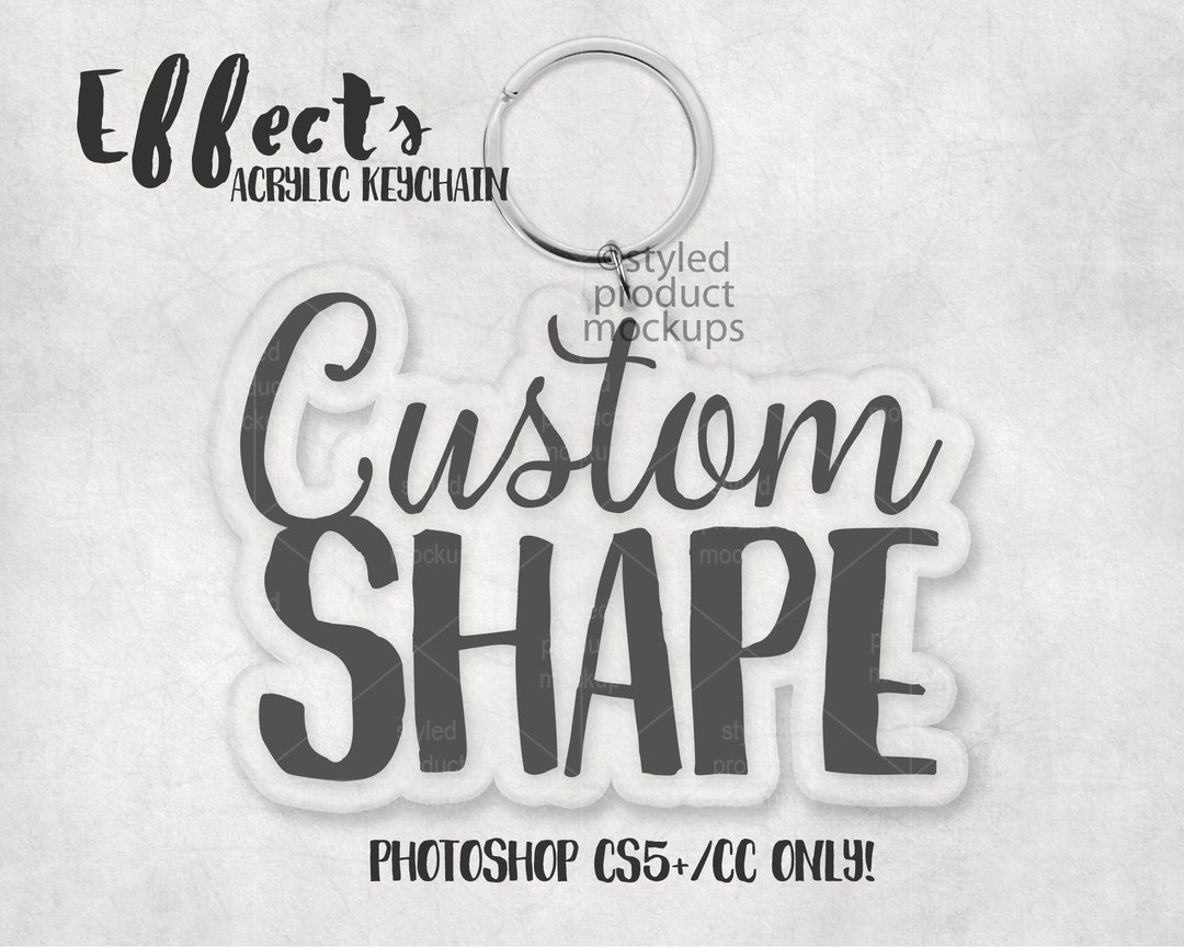 Acrylic Keychain DIY Custom Shape Effects - Etsy