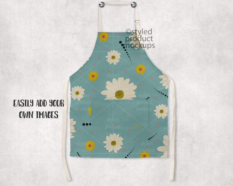Dye Sublimation Adult Apron Mockup | Add Your Own Image and Background ...
