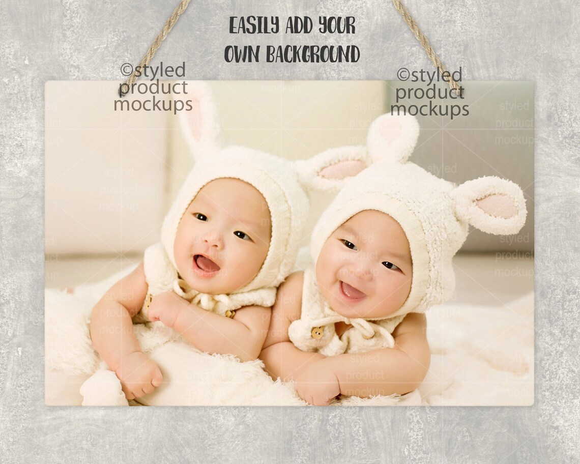 Dye Sublimation Hanging Aluminum Sign Mockup Add Your Own | Etsy