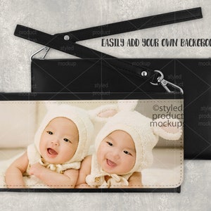 Dye Sublimation Wallet With Hand Strap Mockup Add Your Own Image and ...